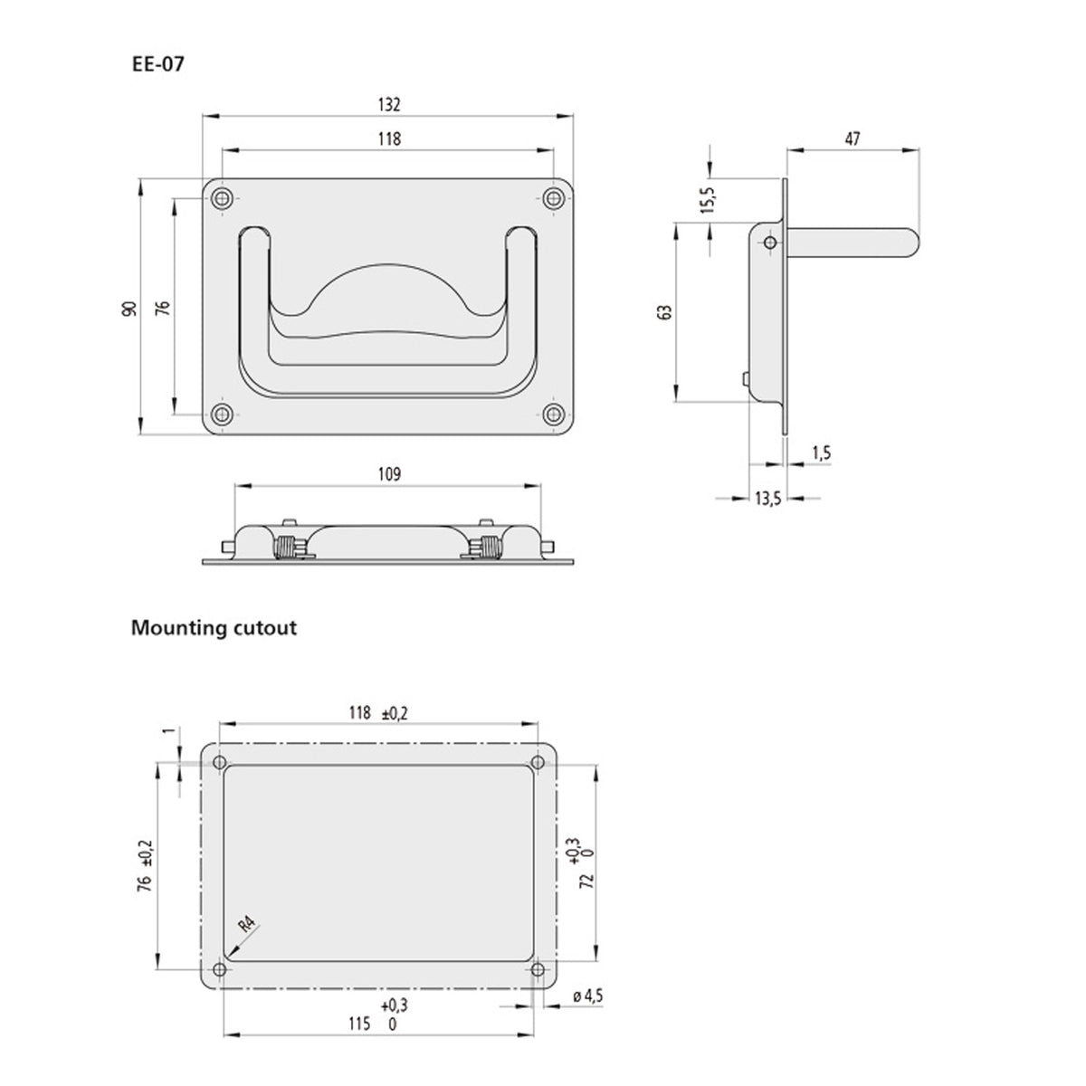 Tray / Recessed Handle Stainless Steel - EE07 – ECH SOLUTIONS LTD