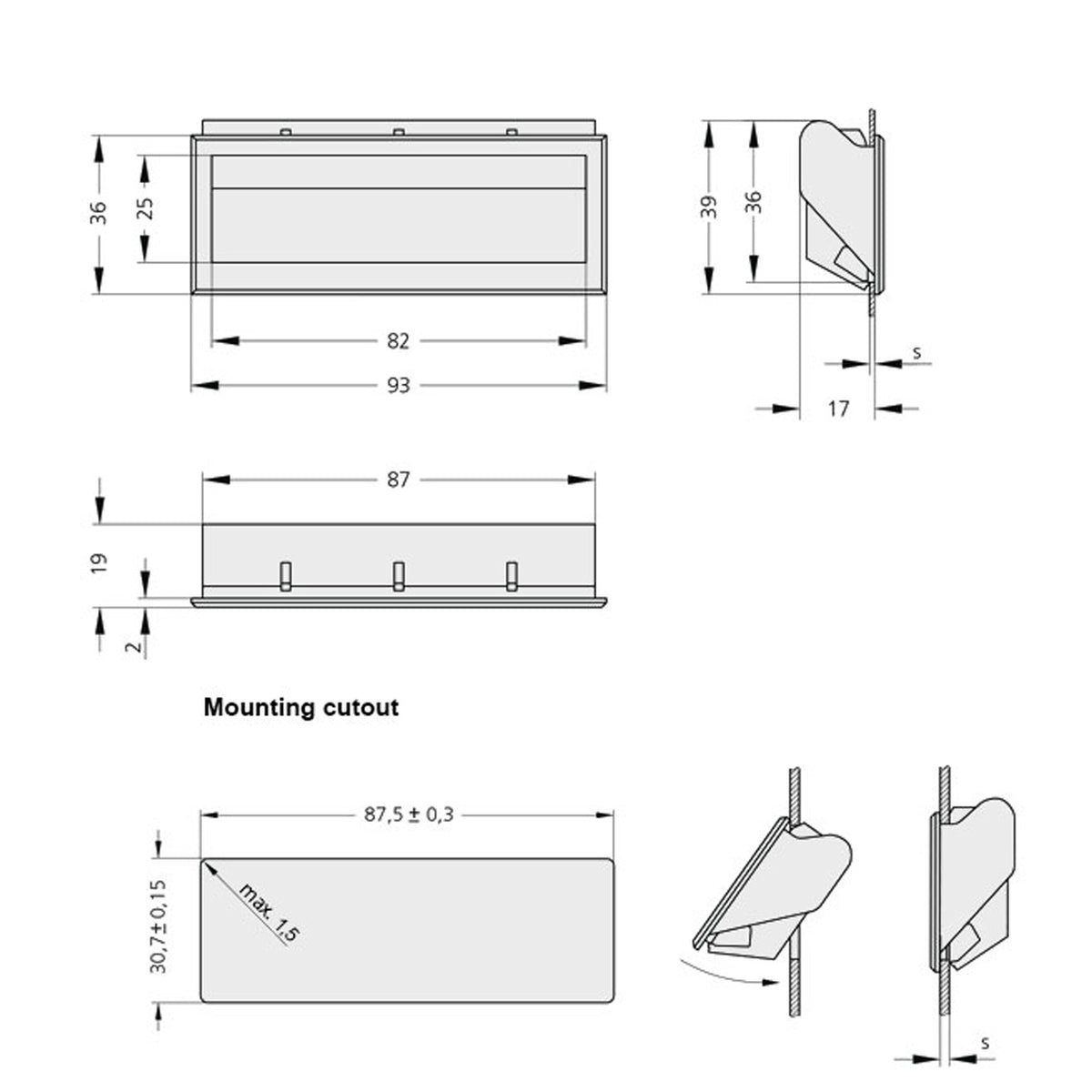 Tray / Recessed Handle Plastic - KM36 – ECH SOLUTIONS LTD